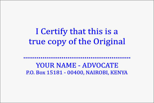 Advocate Certify True Copy Stamp: "The Signature of Authenticity"
