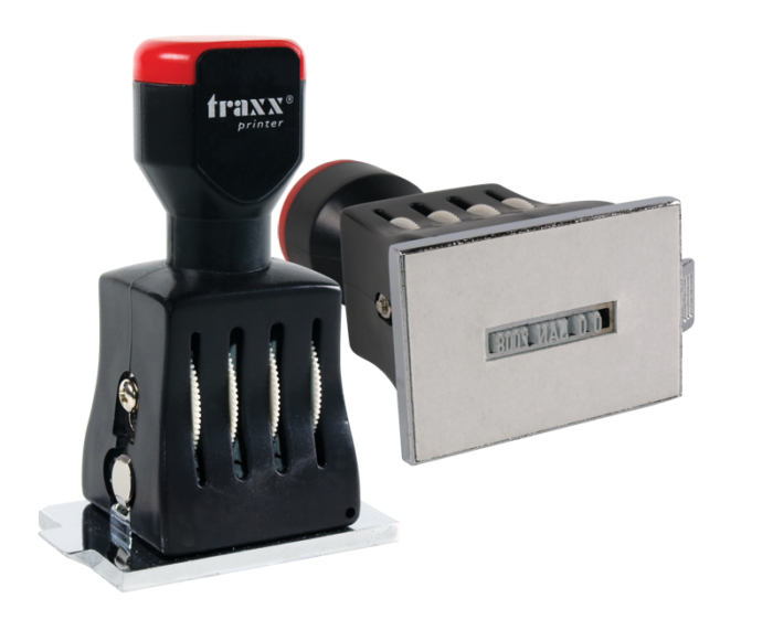 Built For Endurance: Die Plate Rectangle Traditional Date & Text Stamp