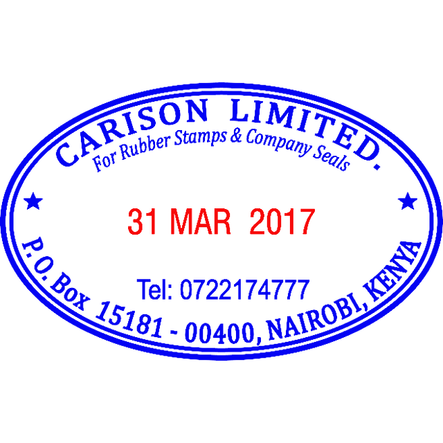 "Versatile and Precise: Oval Self-Inking Date and Text Stamp (55x35mm) for Customized Imprints!"