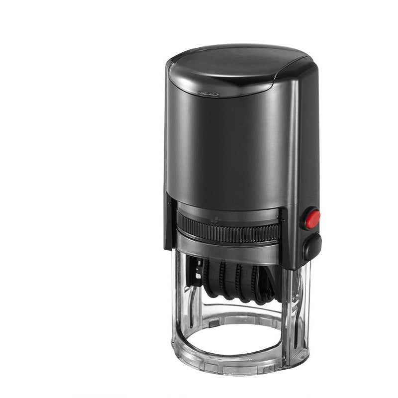 "Versatile and Efficient: Round Self-Inking Date and Text Stamp (43mm ...